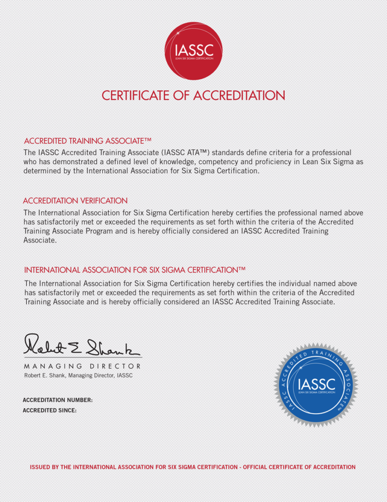 Marks Usage Policy | International Association for Six Sigma Certification